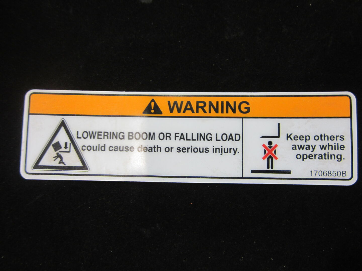 DECAL, CRUSH HAZARD WARNING | MJ Equipment